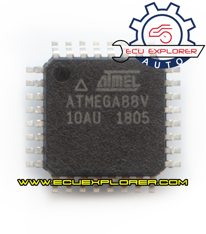 ATMEL ATMEGA88V-10AU Chip-ECUexplorer